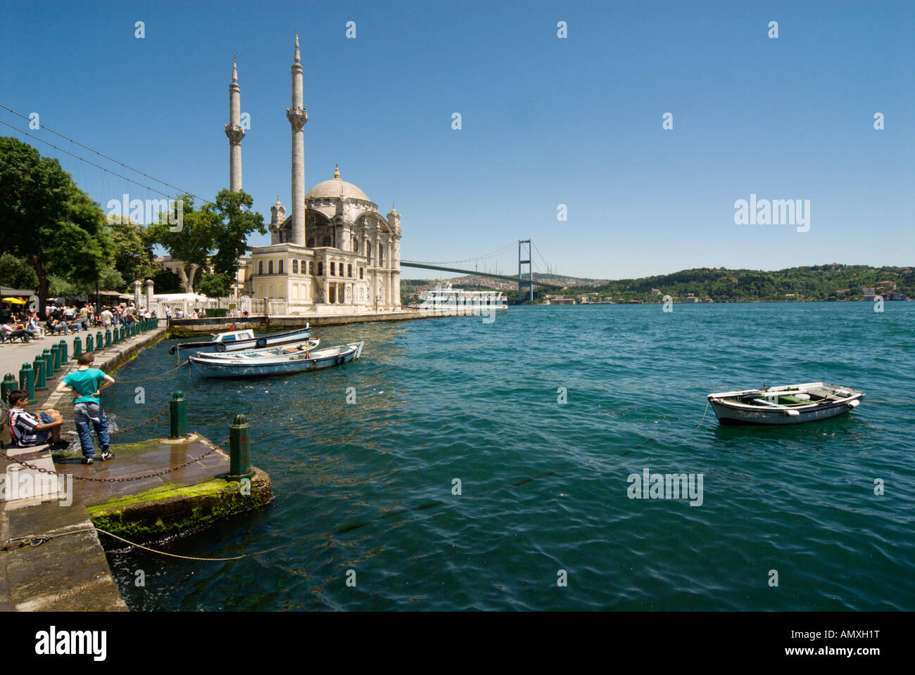Mosque at waterfront, Bosphorus, Istanbul, Turkey Stock Photo - Alamy