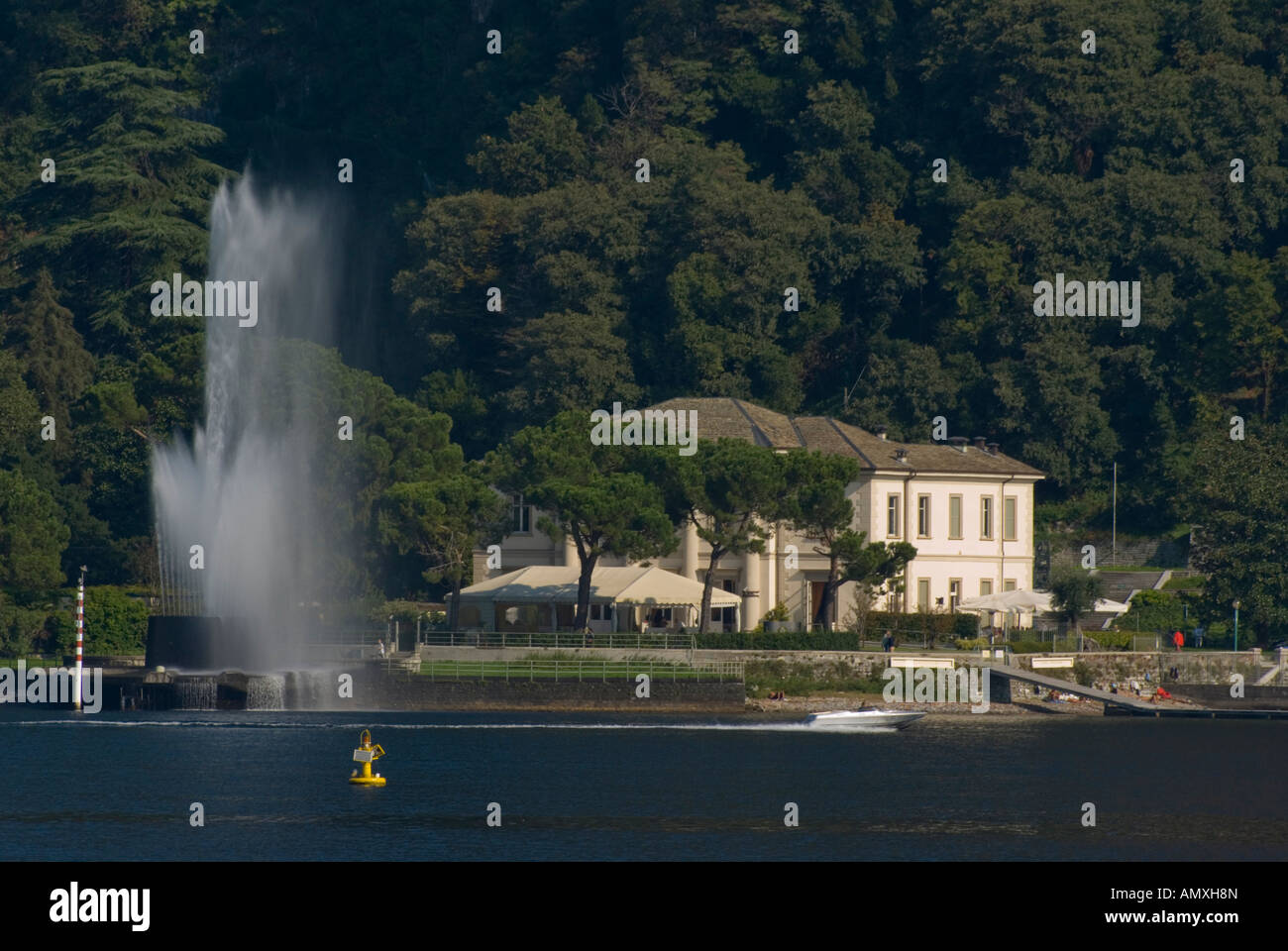 Building at waterfront, Lake Como, Tremezzo, Como, Lombardy, Italy ...
