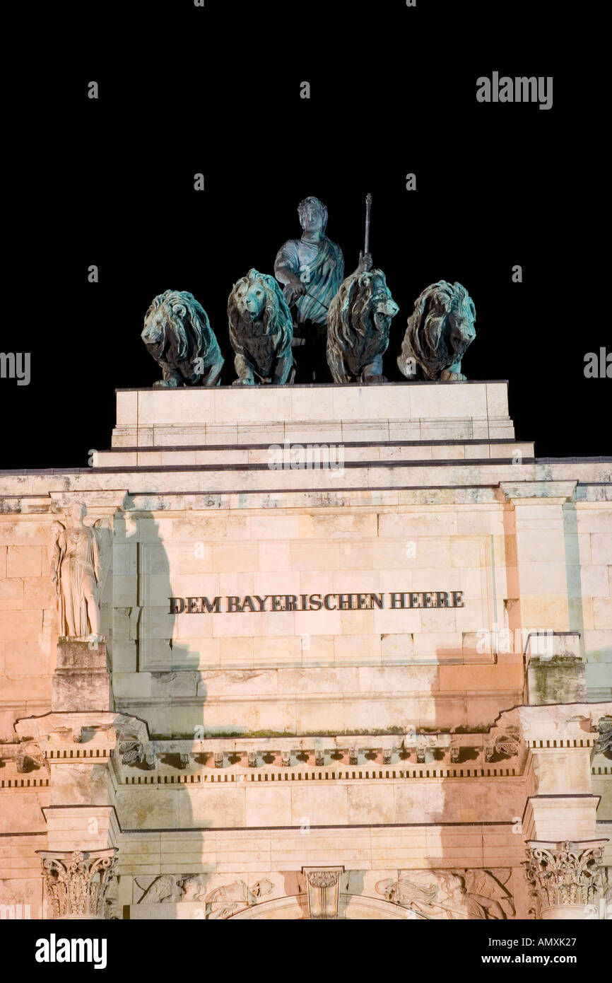 Germany Bavaria Munich Siegestor Victory Gate Stock Photo - Alamy