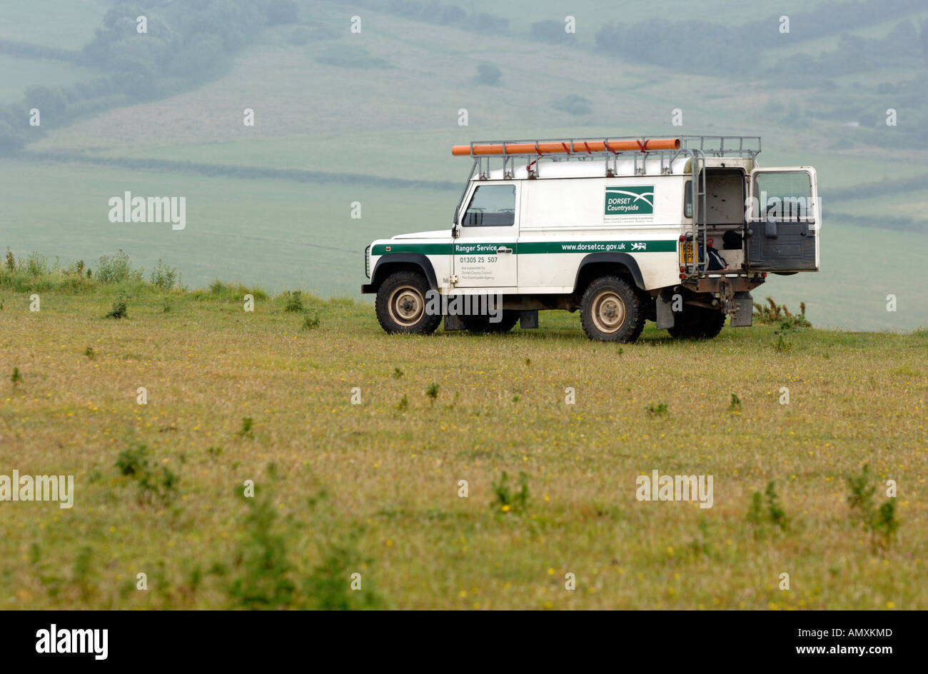 Countryside Ranger vehicle, Dorset, Britain UK Stock Photo - Alamy