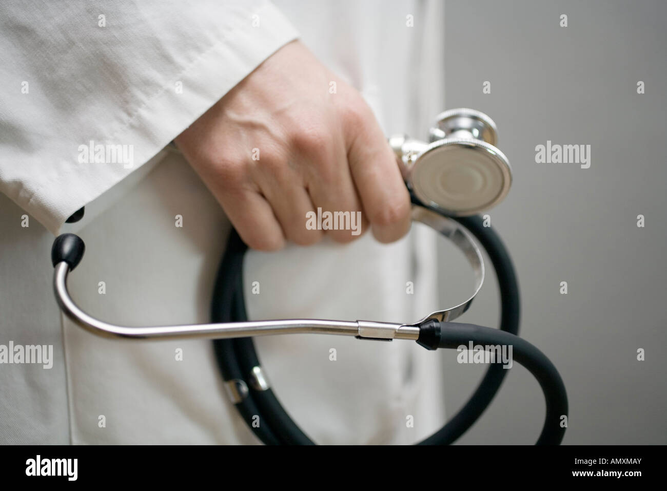 Close-up of doctor holding stethoscope Stock Photo - Alamy