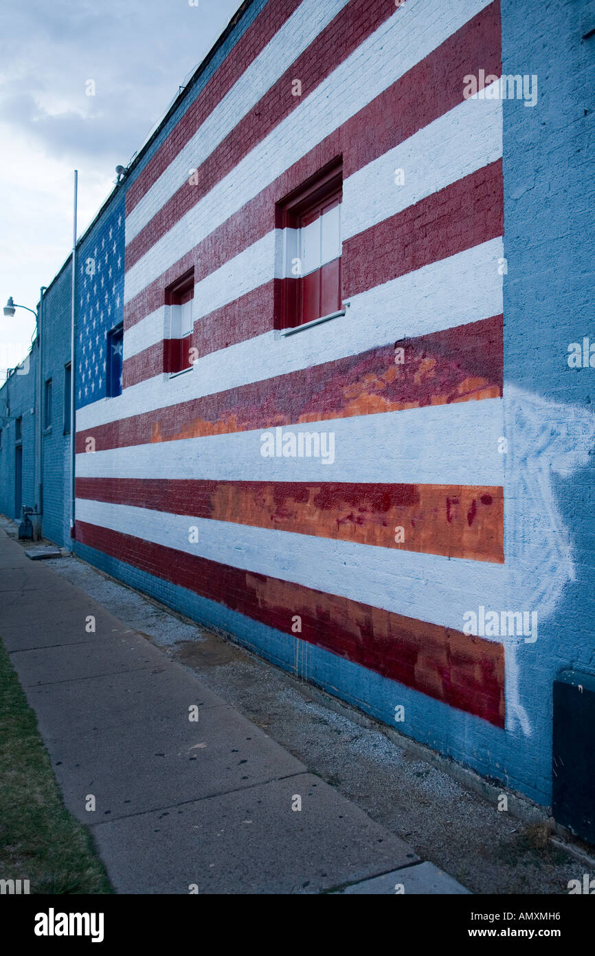 American flag mural Deep Ellum, Dallas, Texas, United States of America ...