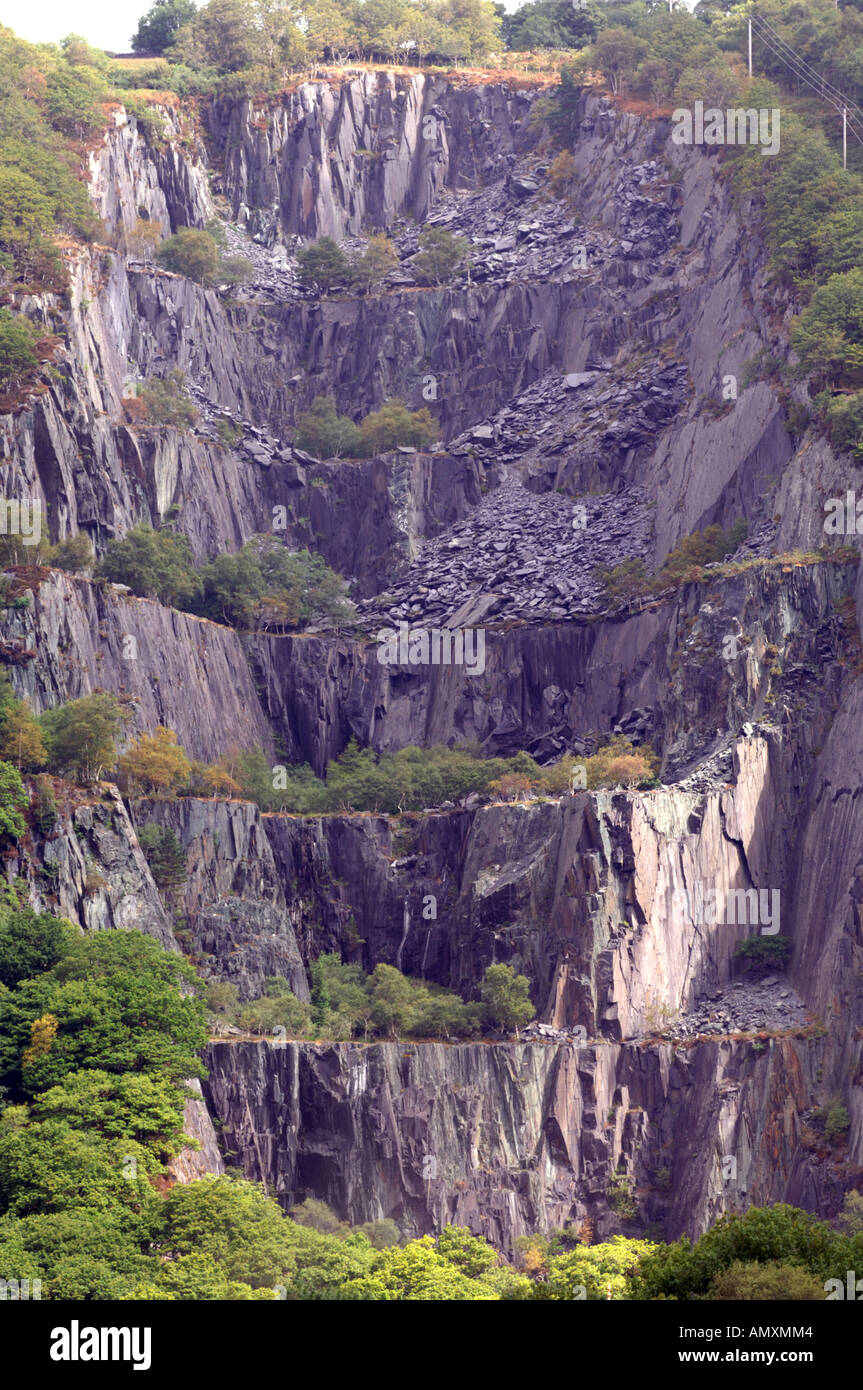 Welsh Slate Quarry Llanberis Gwynedd Wales UK Stock Photo - Alamy