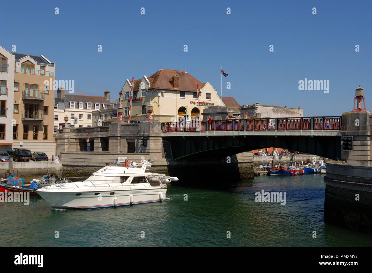 Weymouth Harbour bridge in Dorset Britain UK Stock Photo - Alamy