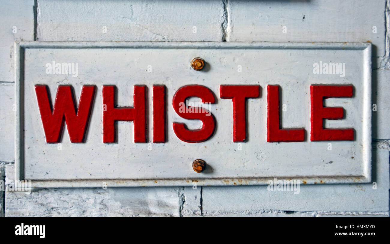 Whistle sign hi-res stock photography and images - Alamy