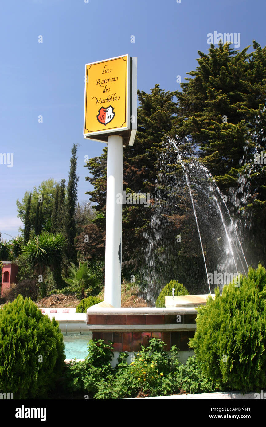Marbella entrance sign spain hi-res stock photography and images - Alamy