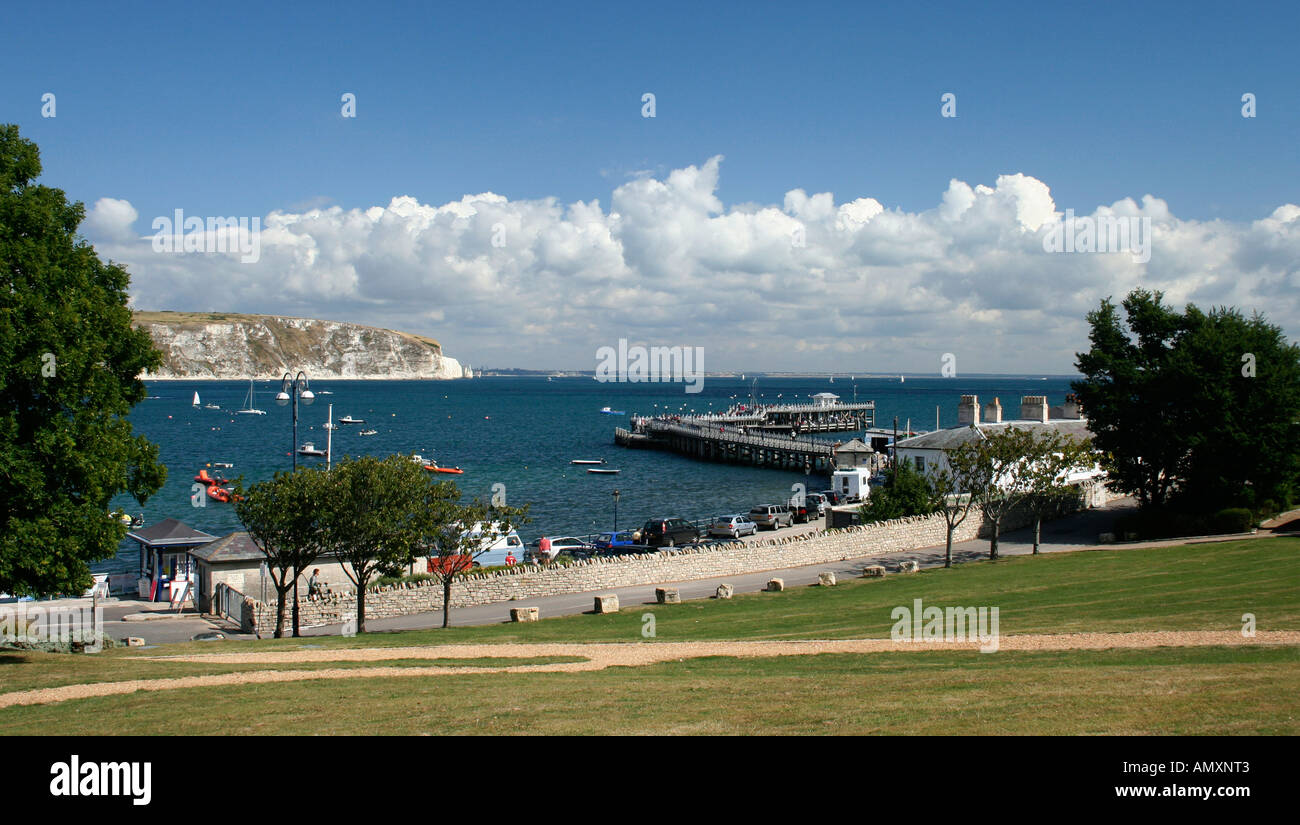 Swanage Bay and Pier, Dorset, UK Stock Photo - Alamy