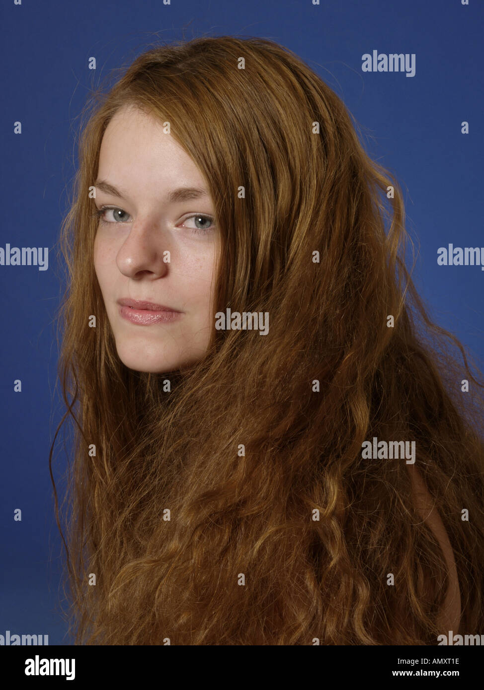 Studio mugshot young woman hi-res stock photography and images - Alamy