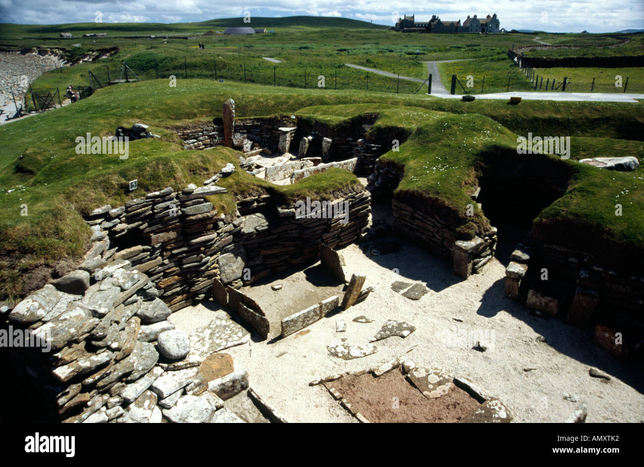 Skara Brae Archaeological dig site Orkney Scotland Stock Photo - Alamy