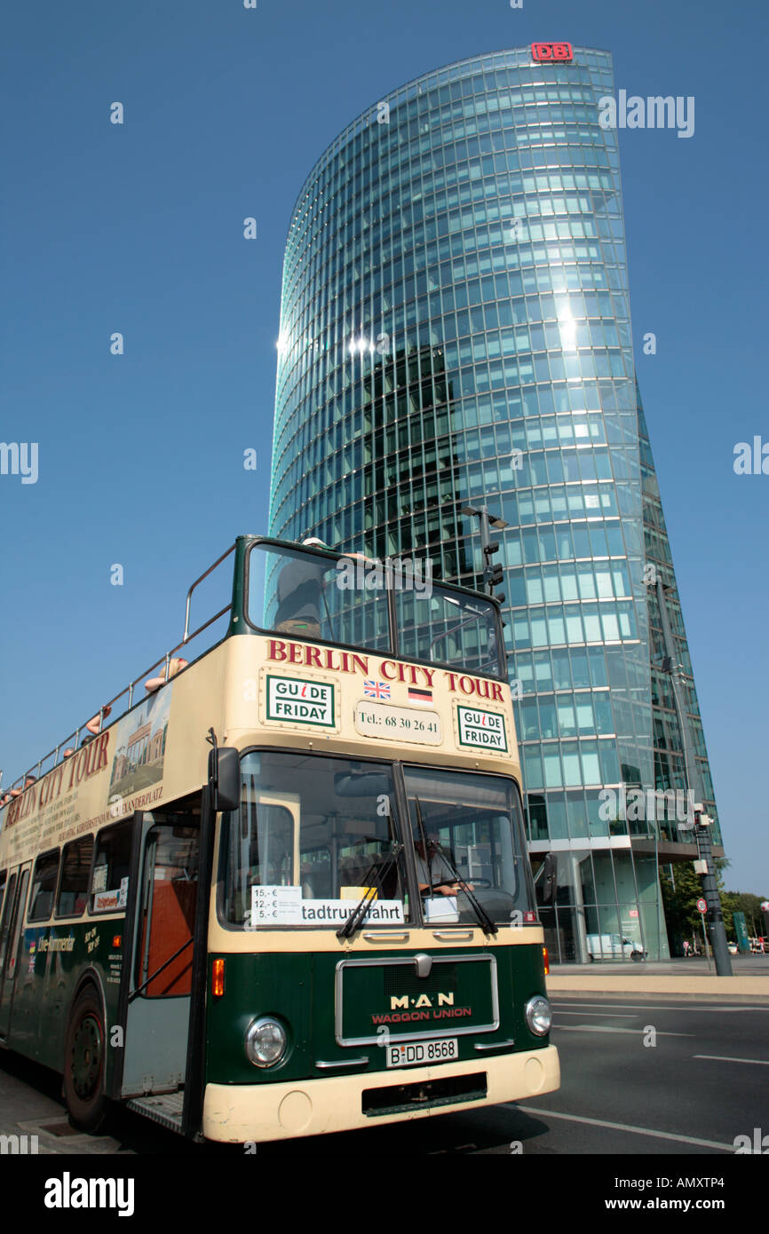 Berlin City Tour Bus parked at Potsdamer Platz Stock Photo - Alamy