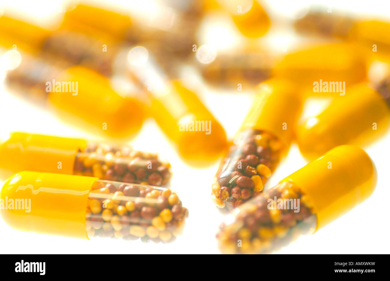 Close-up of capsules Stock Photo - Alamy