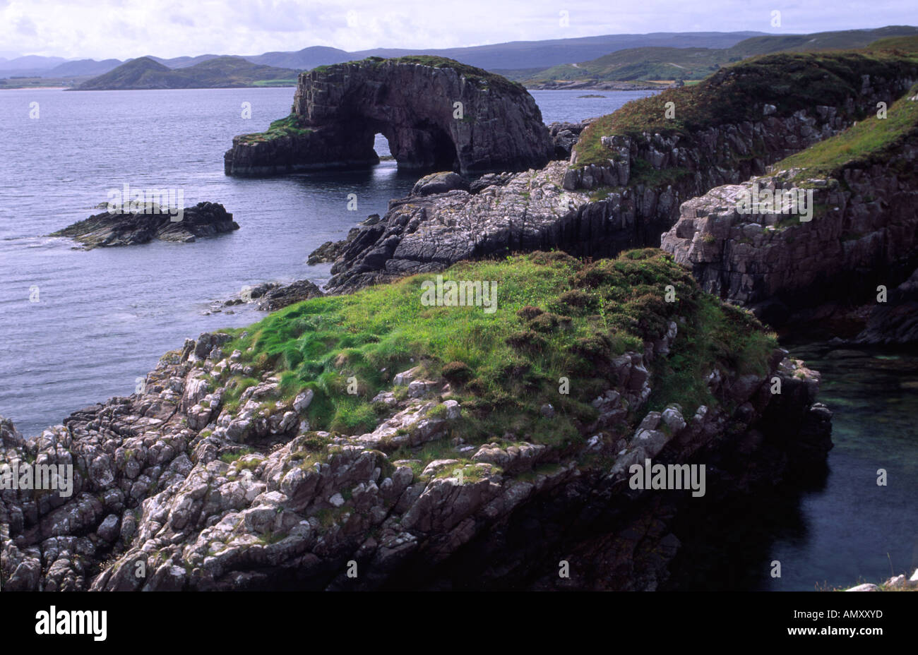 Natural rock arch at Cove Wester Ross Stock Photo - Alamy
