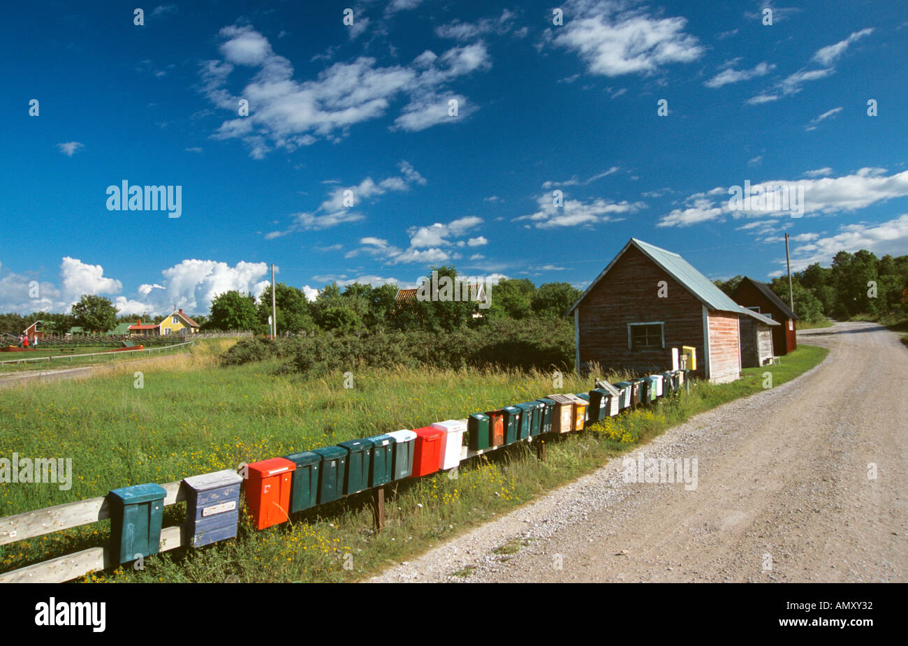 Letterboxes, Gotland, Sweden, 2003 Stock Photo - Alamy