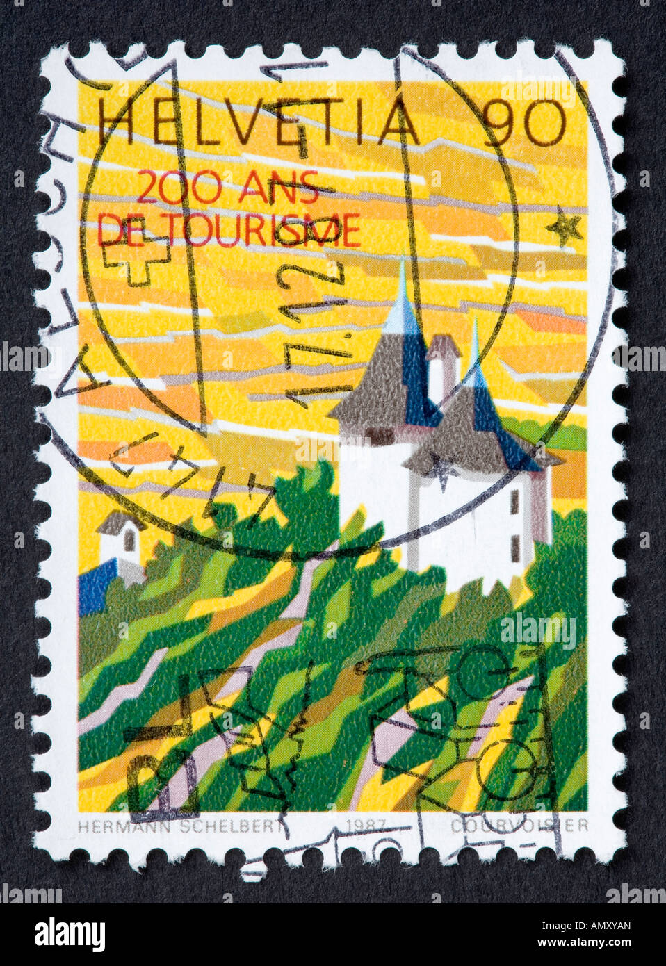 Swiss Postage Stamp High Resolution Stock Photography and Images - Alamy
