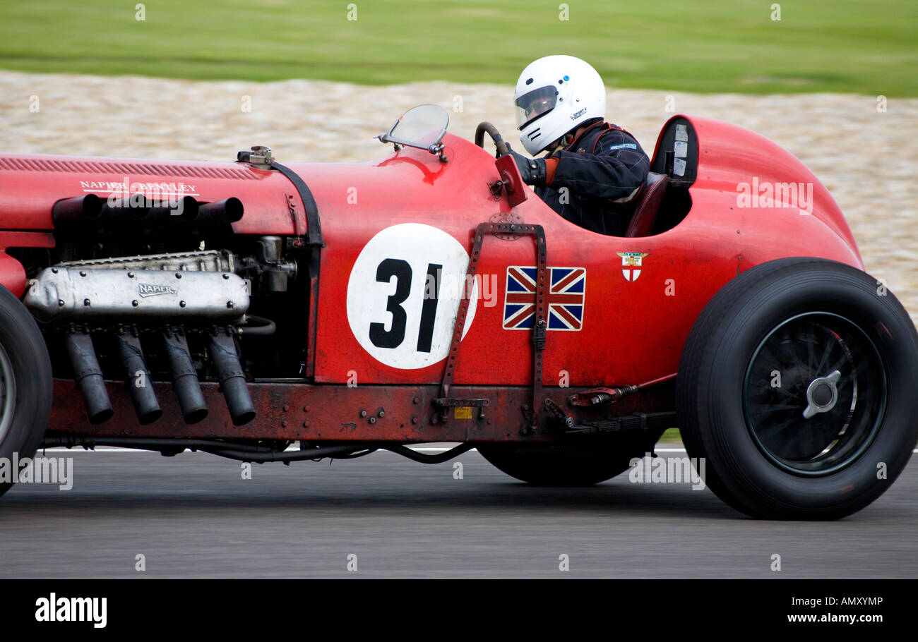 1929 Napier Bentley, with driver Chris Williams, at Goodwood Revival ...