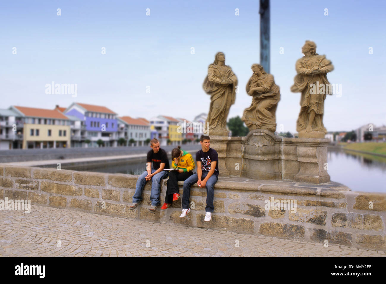 Pisek stone bridge czech hi-res stock photography and images - Alamy