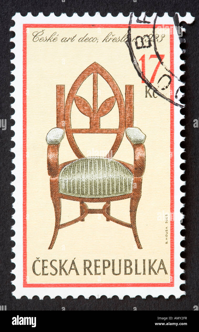 Czech postage stamp Stock Photo - Alamy