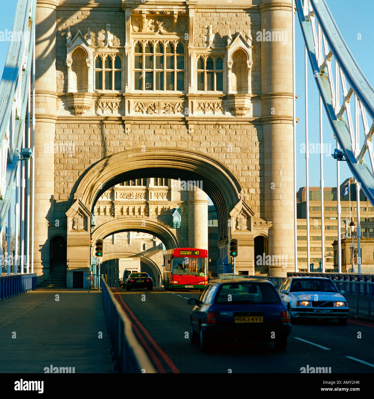 Driving on tower bridge london hi-res stock photography and images - Alamy