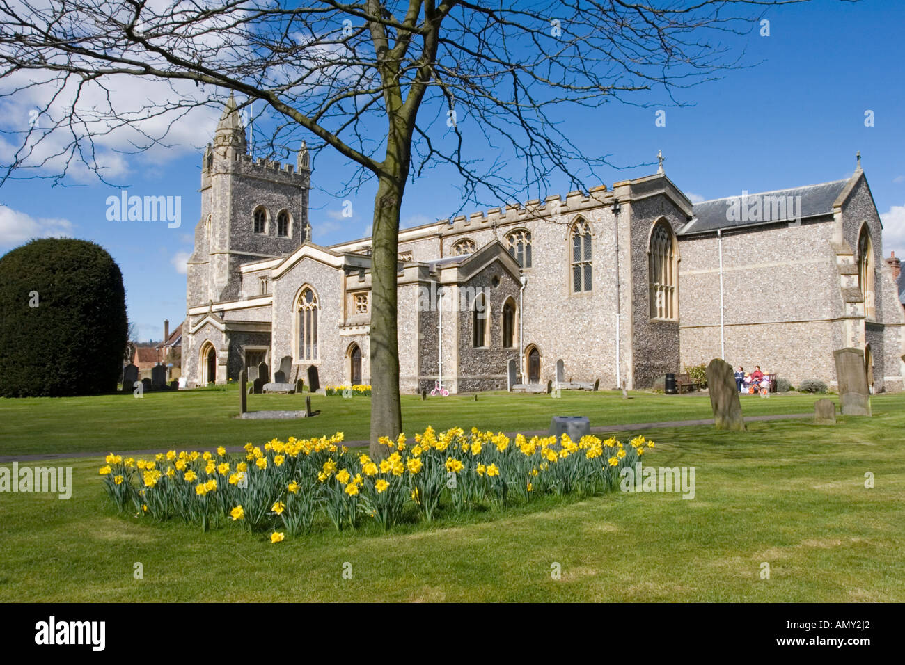 St. Mary's Parish Church - Old Amersham - Buckinghamshire Stock Photo ...