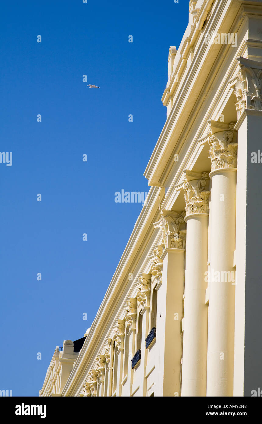 Detail of Brunswick Terrace, Hove, UK, showing architectural details ...