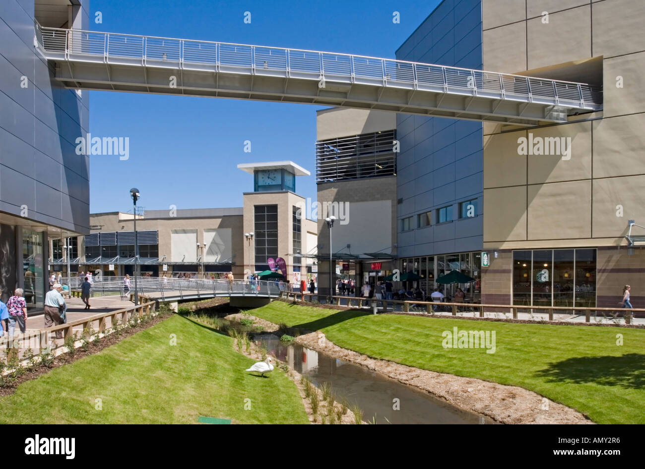 Riverside Shopping Centre - Hemel Hempstead - Hertfordshire Stock Photo ...