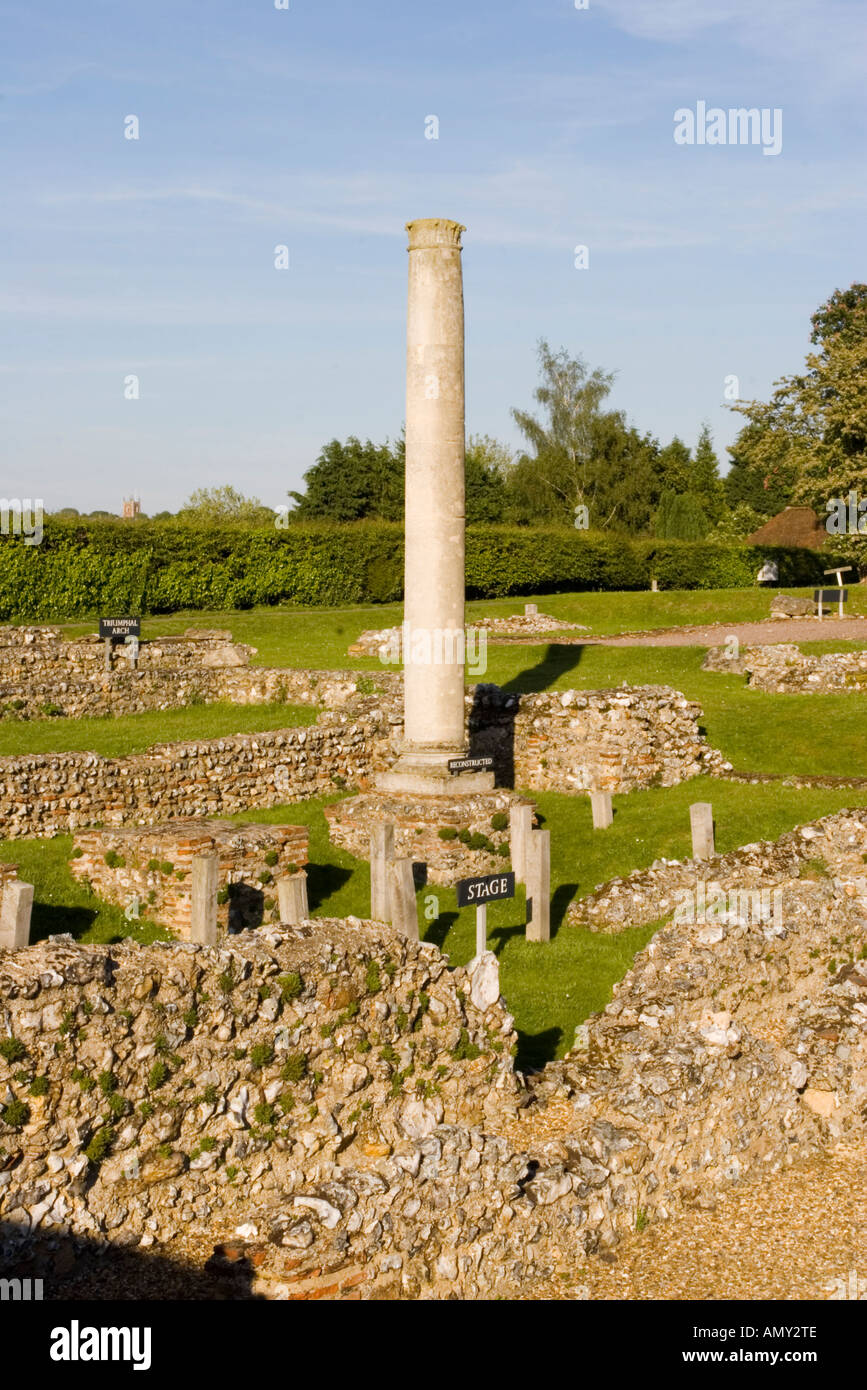 Verulamium Roman Amphitheatre St Albans Hertfordshire Stock Photo - Alamy