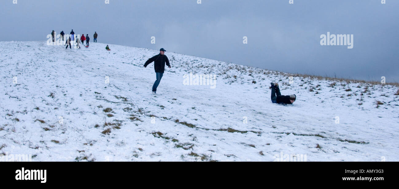 Pitstone Hill winter Buckinghamshire Stock Photo - Alamy