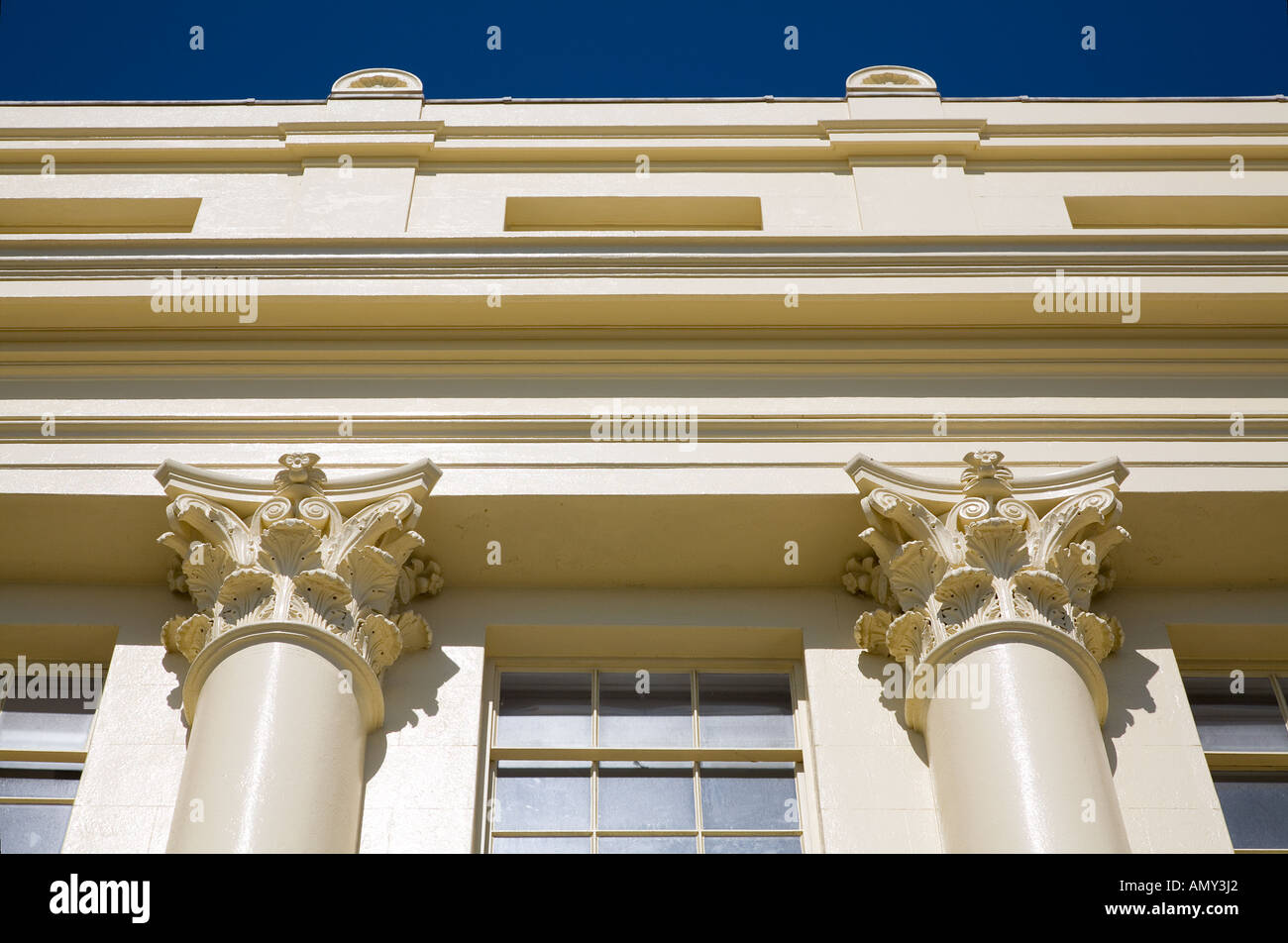 Cornice and capitals, Brunswick Terrace, Hove, UK Stock Photo - Alamy