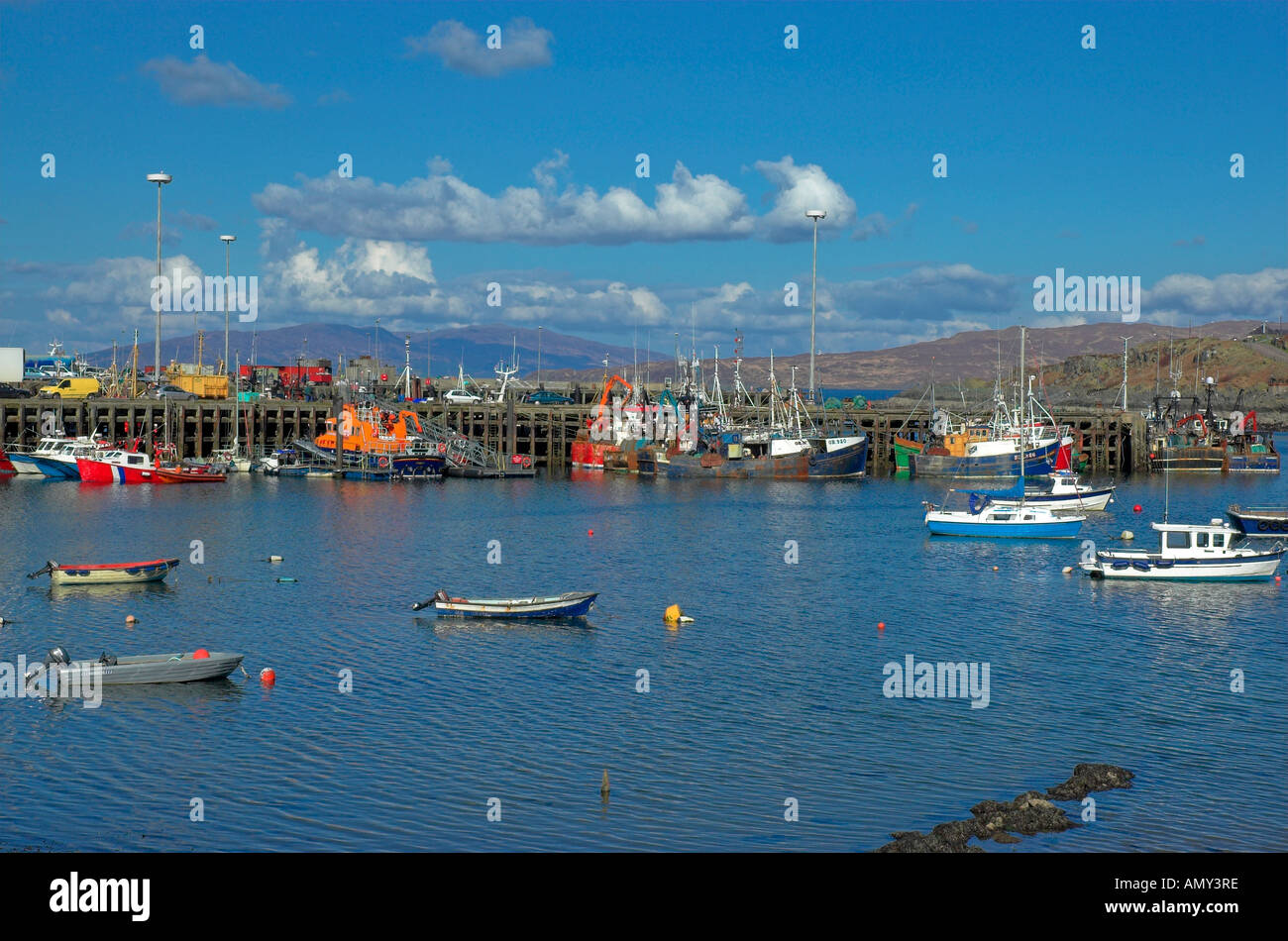 Mallaig Harbour Highland Stock Photo - Alamy