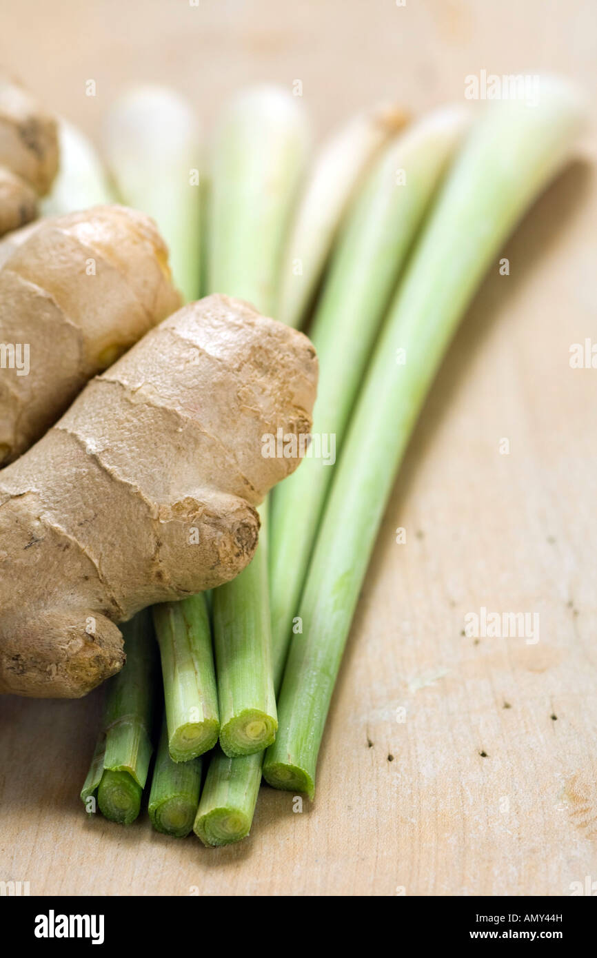 Ginger and spring onions hi-res stock photography and images - Alamy