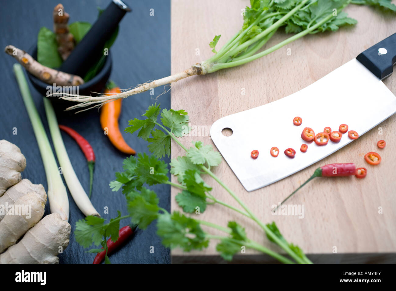 group of spices, close-up Stock Photo - Alamy
