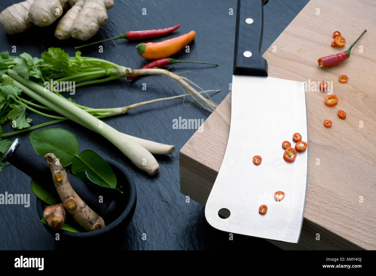 group of spices, close-up Stock Photo - Alamy