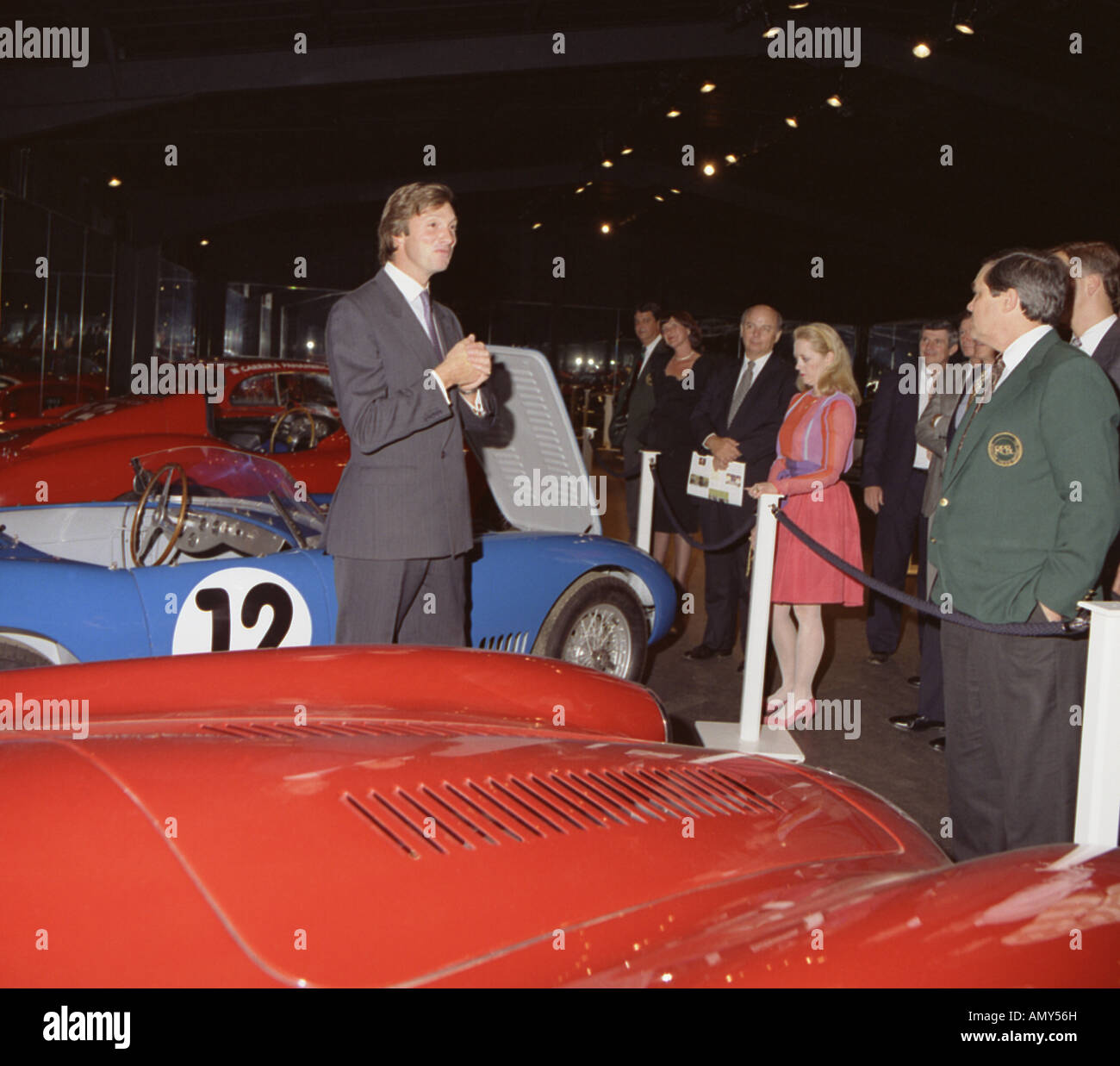 Lord Brockett showing off his Ferrari collection Stock Photo - Alamy