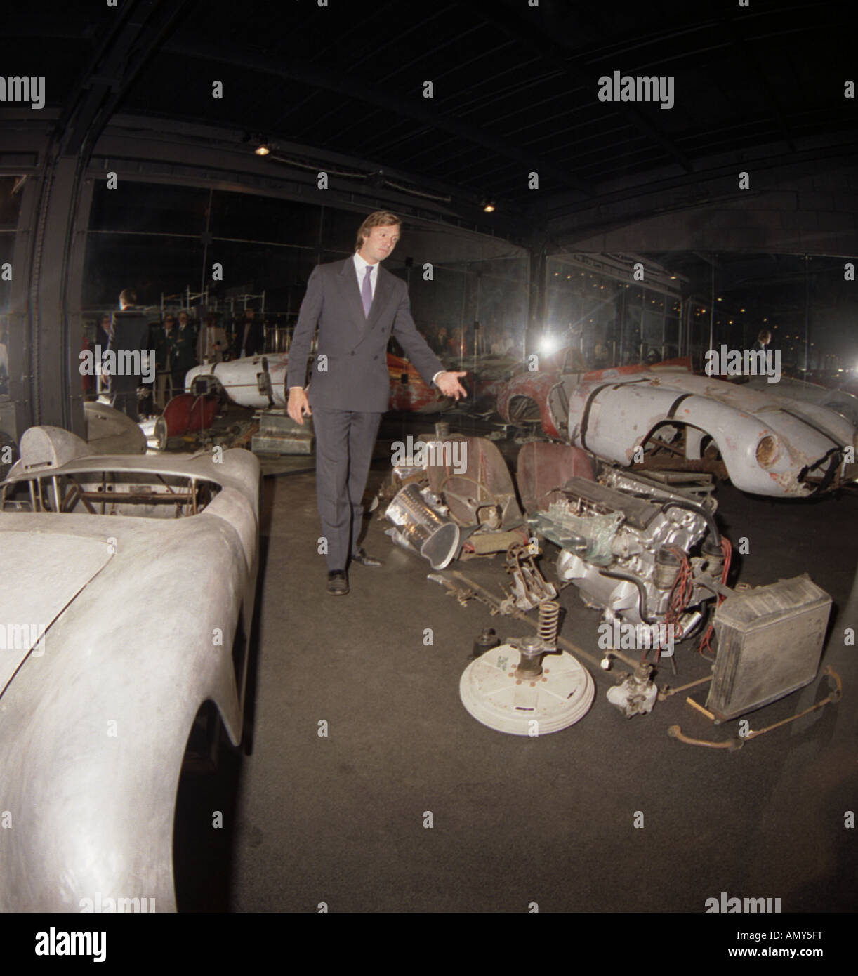 Lord Brockett showing off his Ferrari collection Stock Photo - Alamy