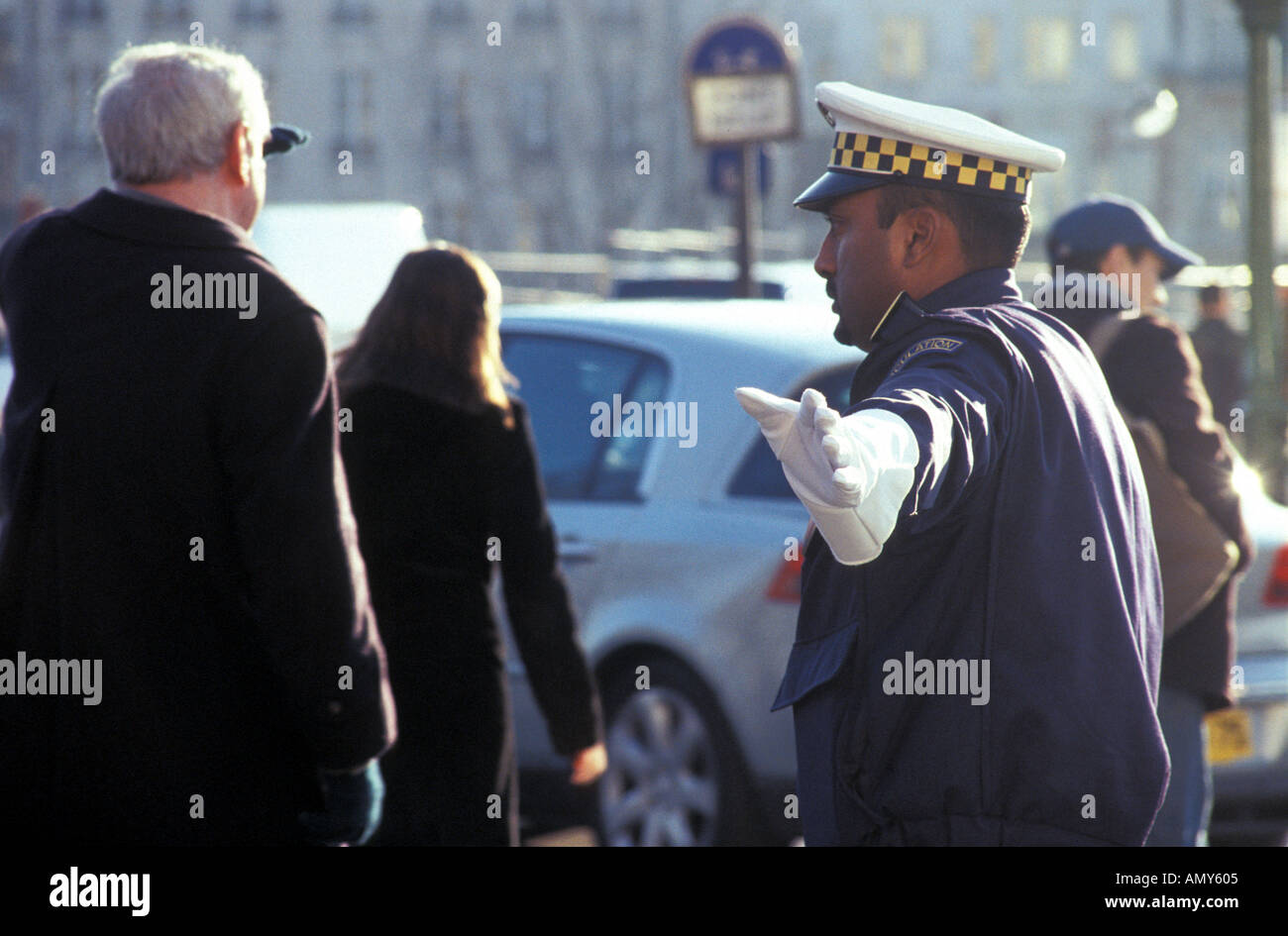 Traffic policeman hand stop sign hi-res stock photography and images ...