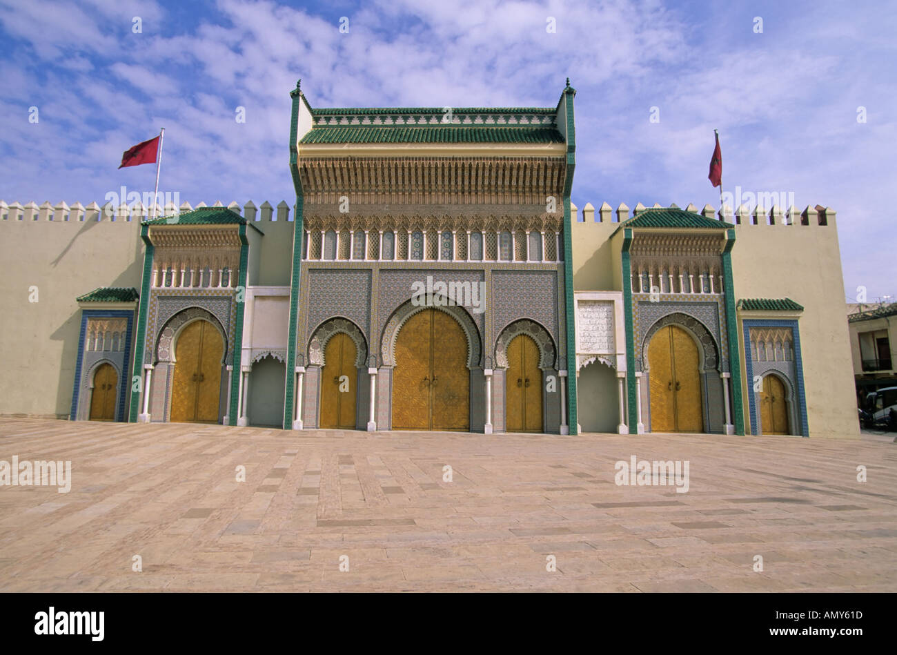 Royal Palace Gates, Fes, Morocco Stock Photo - Alamy