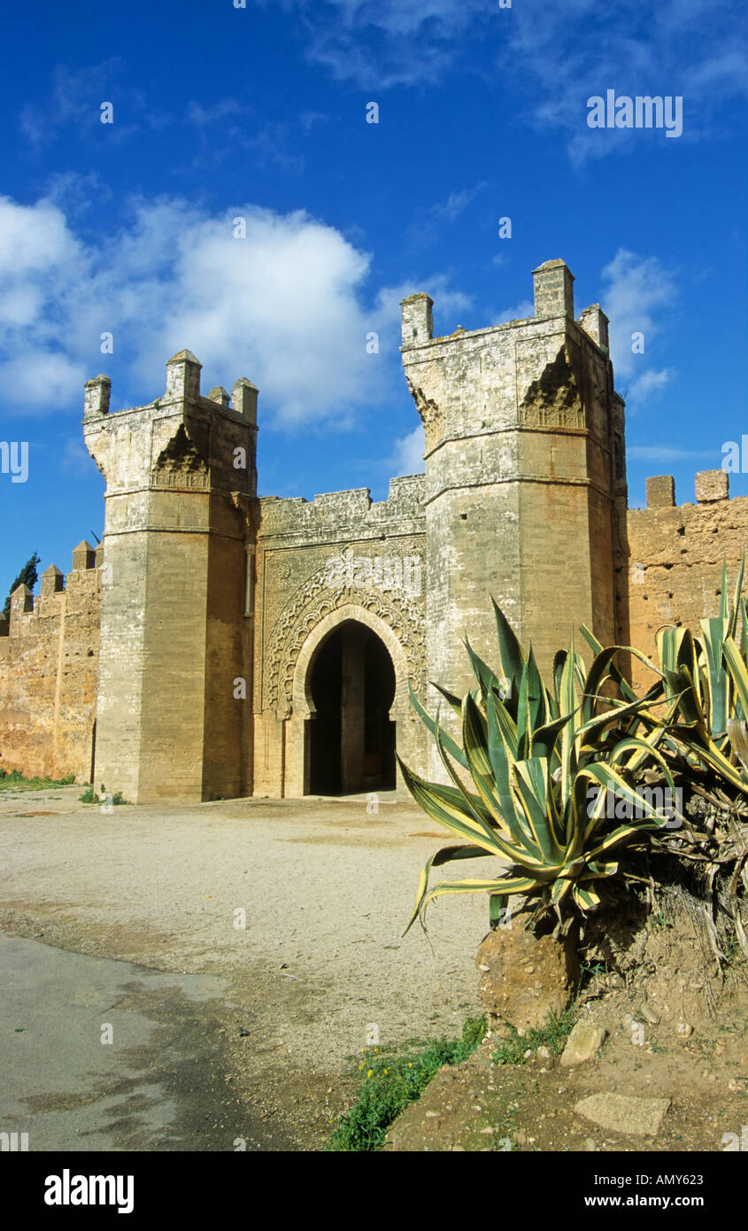 Entrance Gate to Chellah Roman Ruins, Rabat, Morocco Stock Photo - Alamy