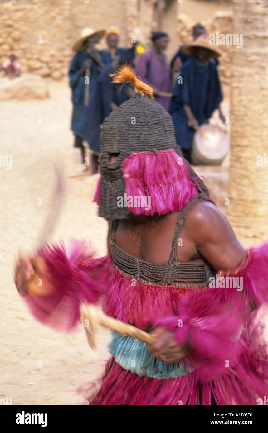 Dogon Mask Dance, Tirelli, Mali Stock Photo - Alamy