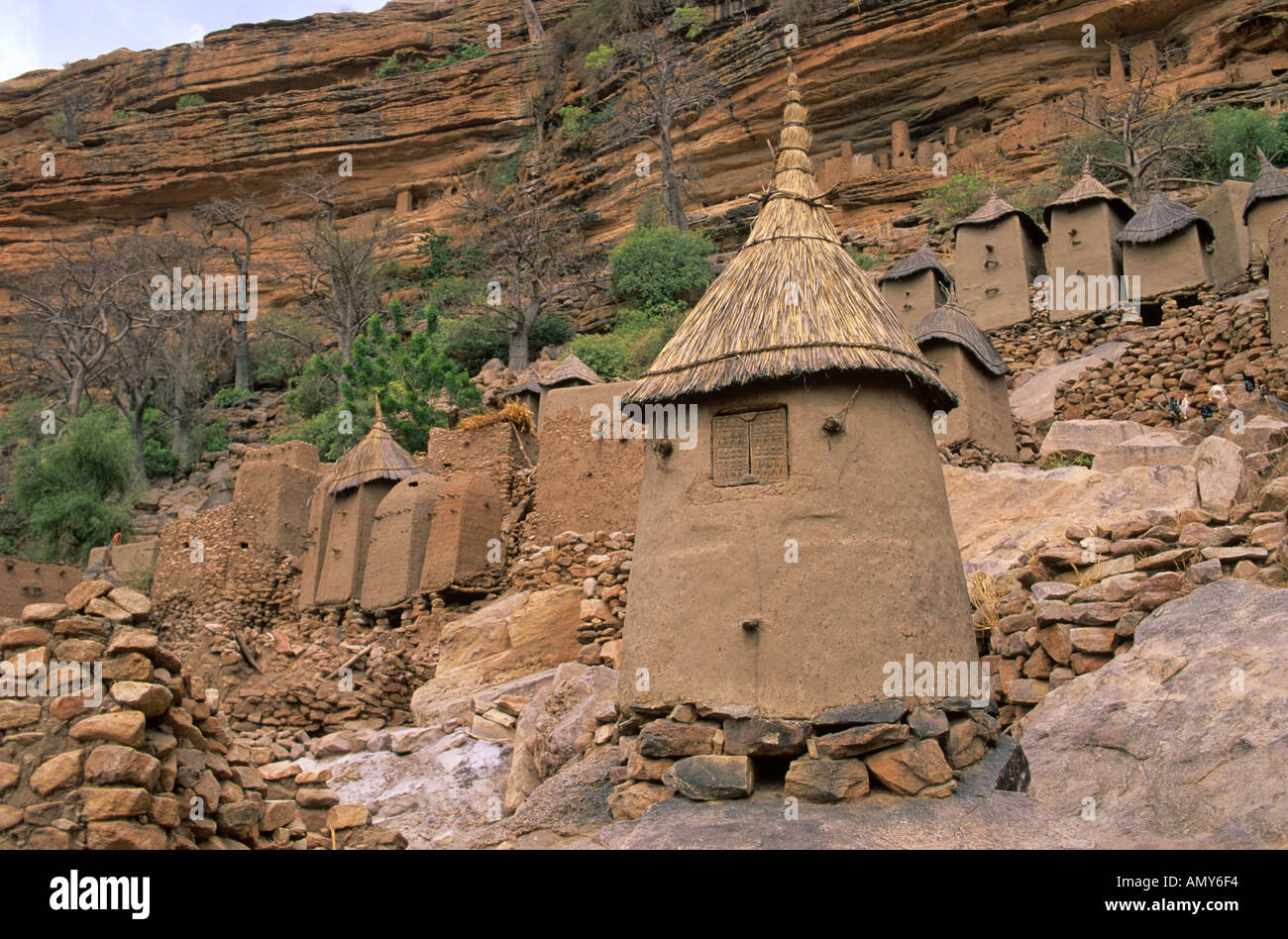 Traditional Dogon granary, Mali Stock Photo - Alamy