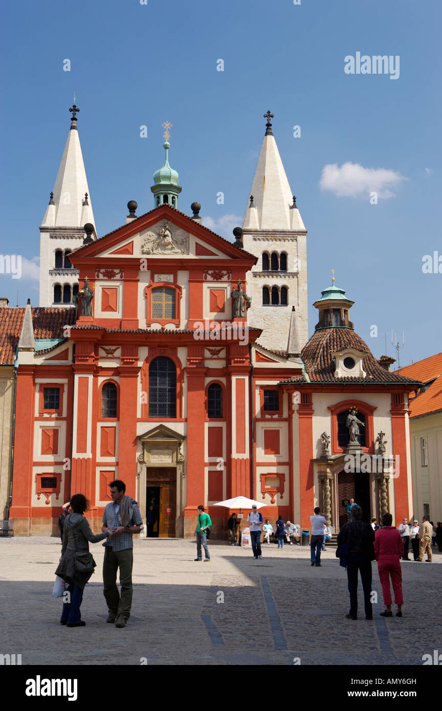 Basilica of St George, Prague Castle, Prague, Czech Republic, Europe ...