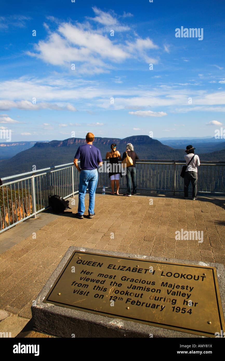 Queen Elizabeth Lookout at Echo Point Katoomba New South Wales ...