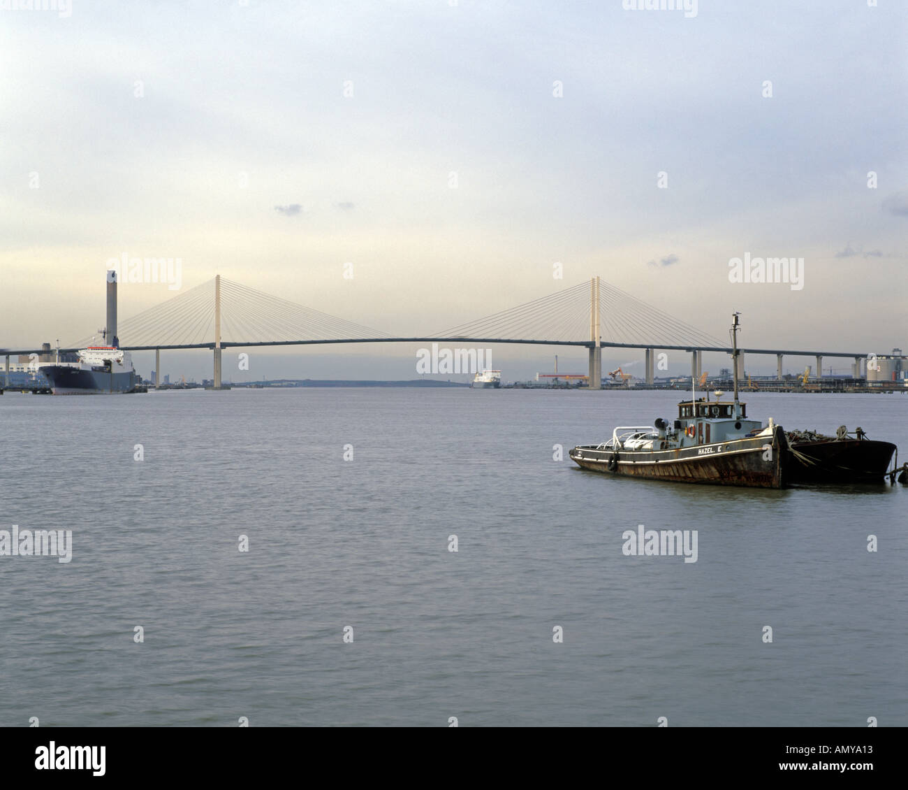 M25 Queen Elizabeth II Bridge, Kent, United Kingdom Stock Photo - Alamy