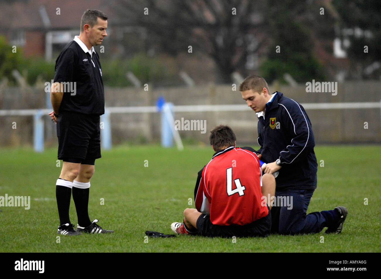 Injury referee football hi-res stock photography and images - Alamy