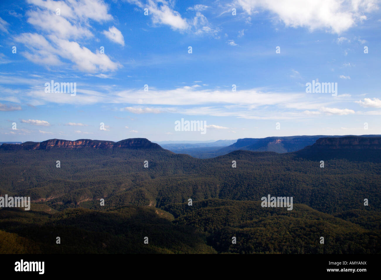 Jamison Valley from Echo Point Blue Mountains New South Wales Au Stock ...