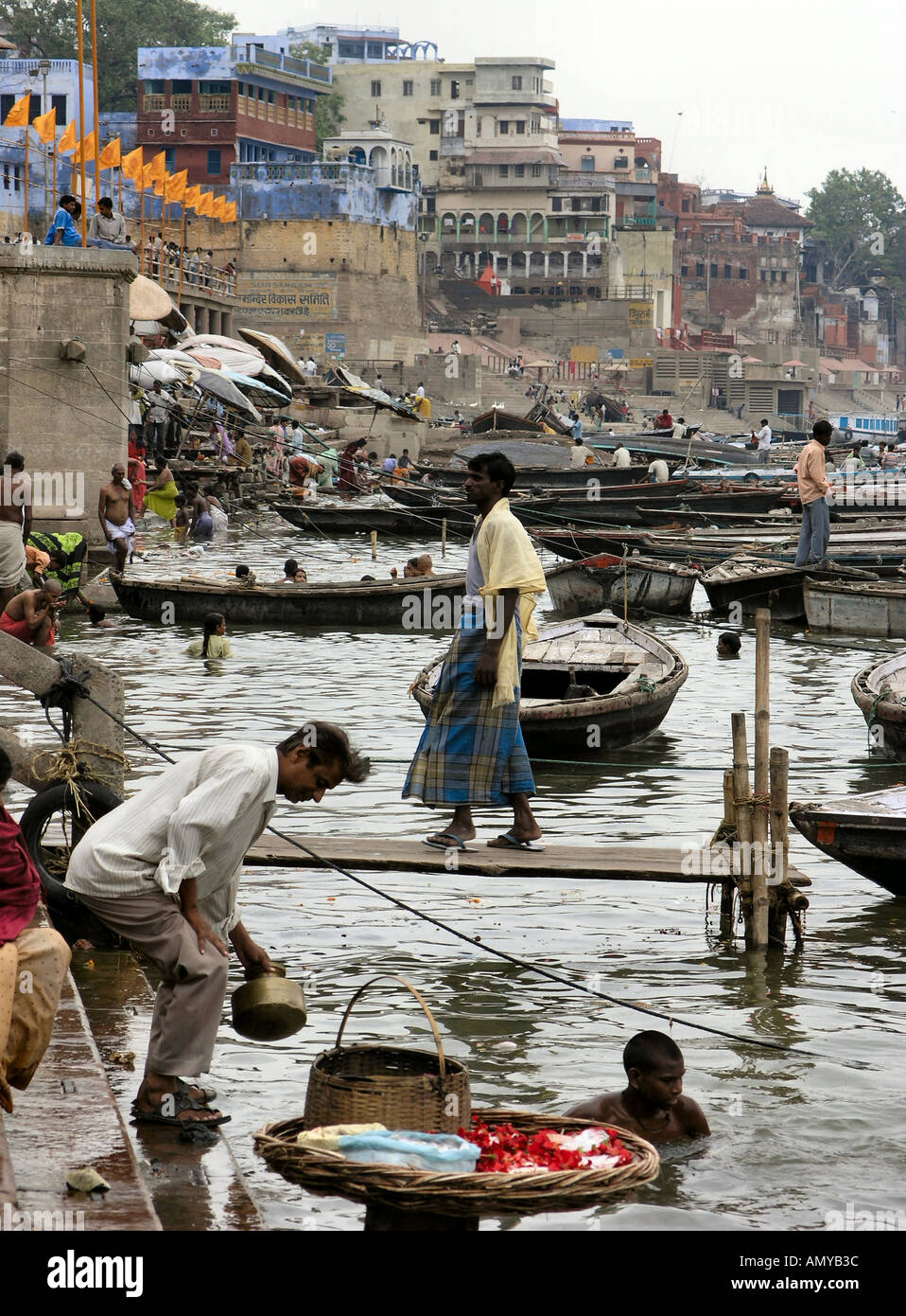 Varanasi river, India Stock Photo - Alamy