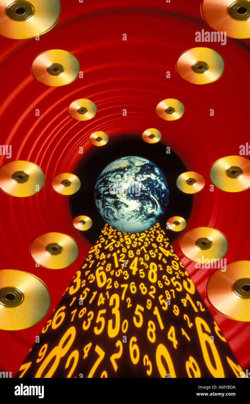 Earth and CD s Stock Photo - Alamy
