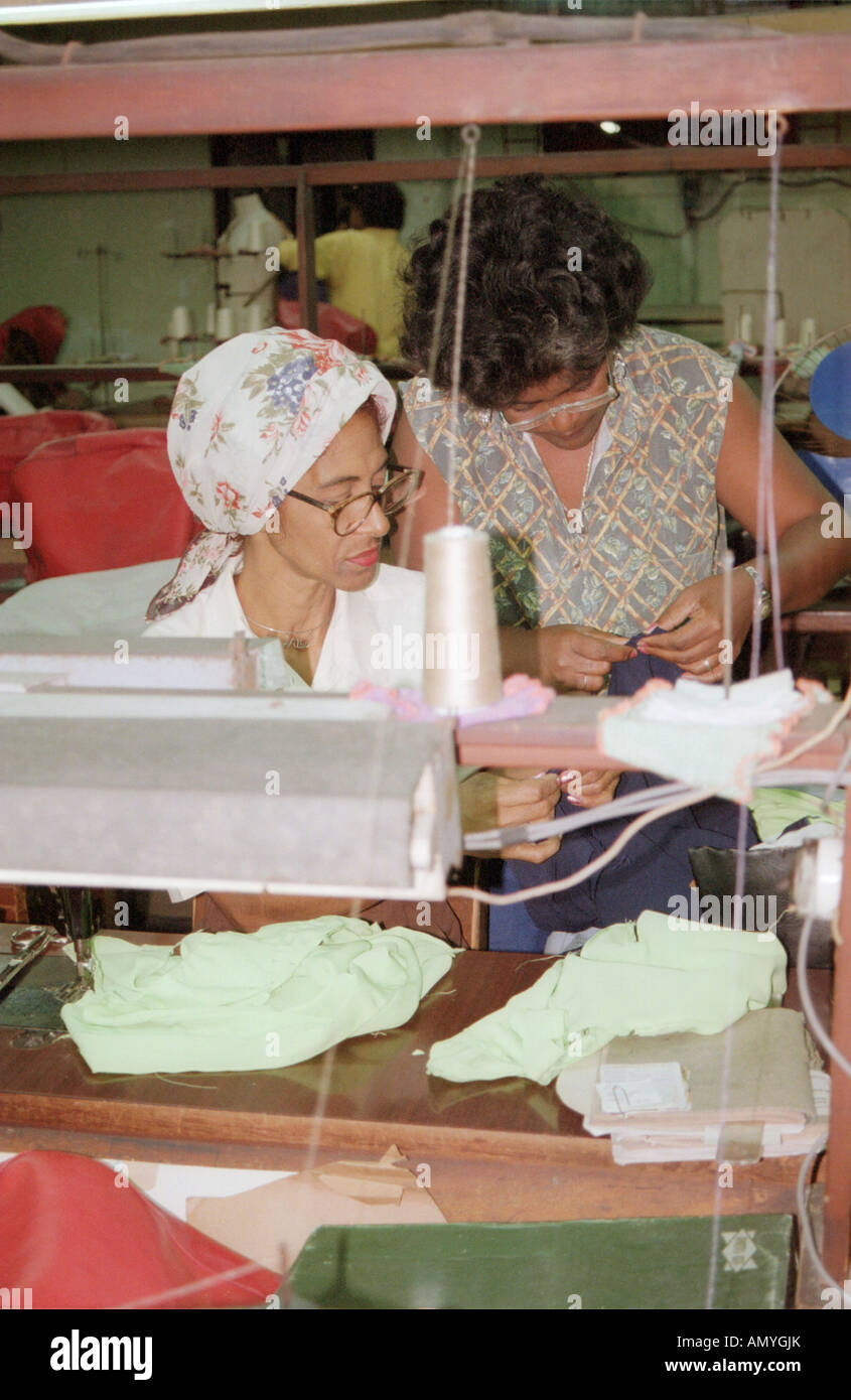 Women working in clothing factory in Havana, Cuba Stock Photo - Alamy