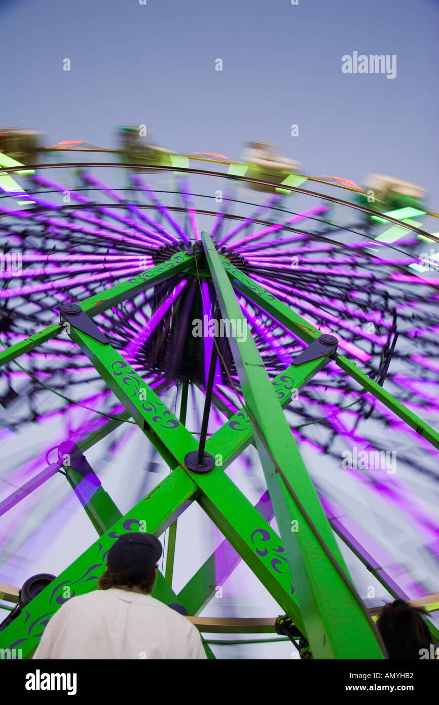 Fairground ride wheel upside down hi-res stock photography and images ...
