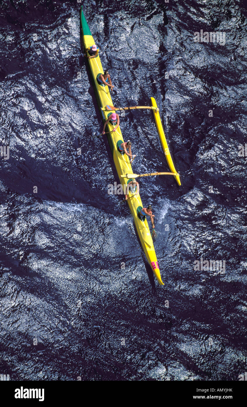 USA, Hawaiian Islands. Outrigger viewed from above Stock Photo - Alamy