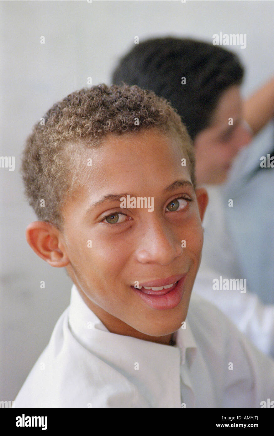 Portrait of secondary school boy smiling. Cuba Stock Photo - Alamy